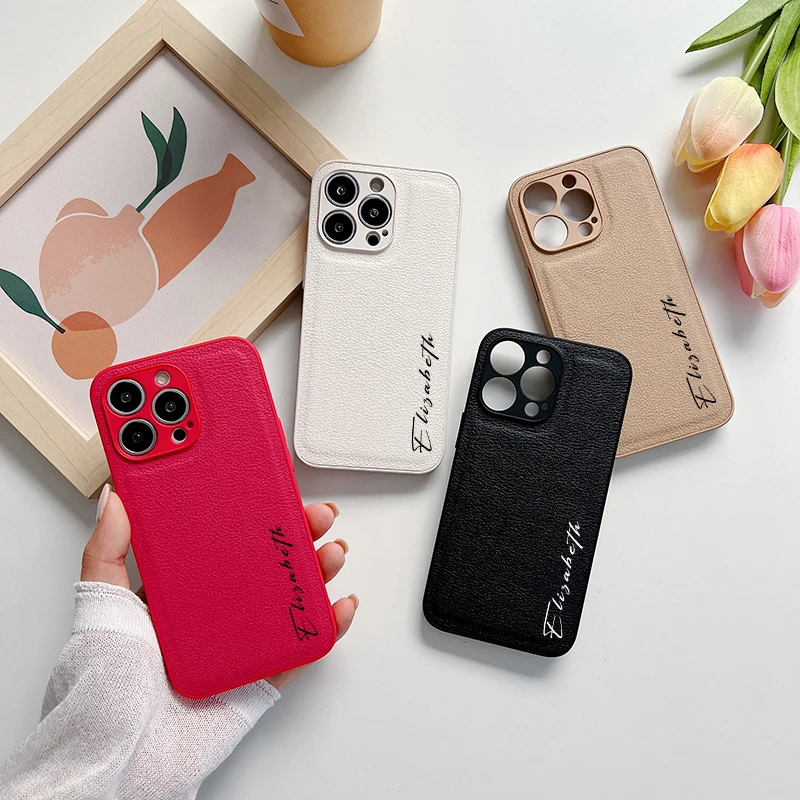 For iPhone 14 13 12 11 15 16 Pro Max Case Korea Personalised Customized ...