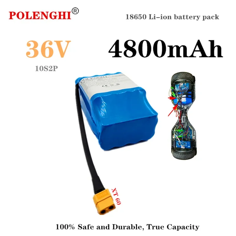 100-true-capacity-10S2P-36V-4-8Ah-lithium-ion-rechargeable-battery-pack ...