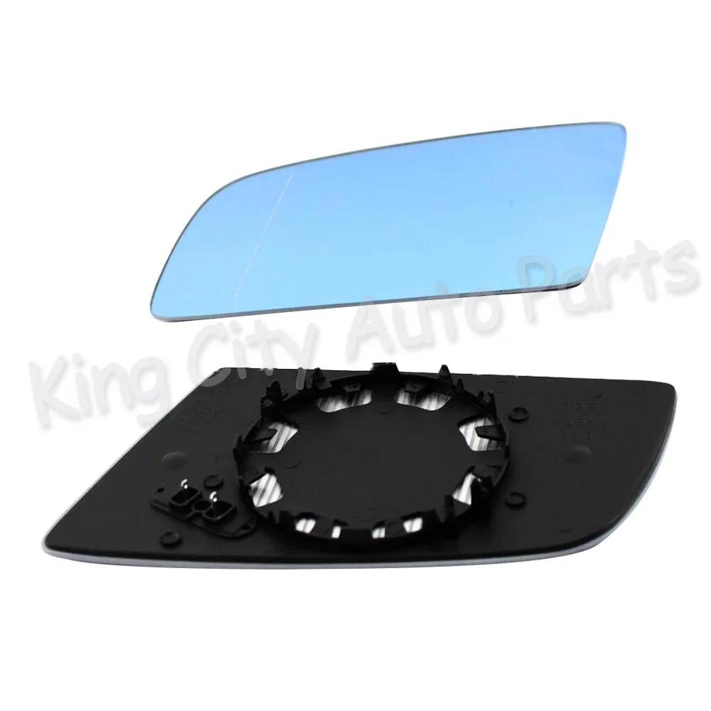 2PCS For BMW 5 6 E60 E63 E64 2004-2008 Blue mirror glass Side Rearview ...