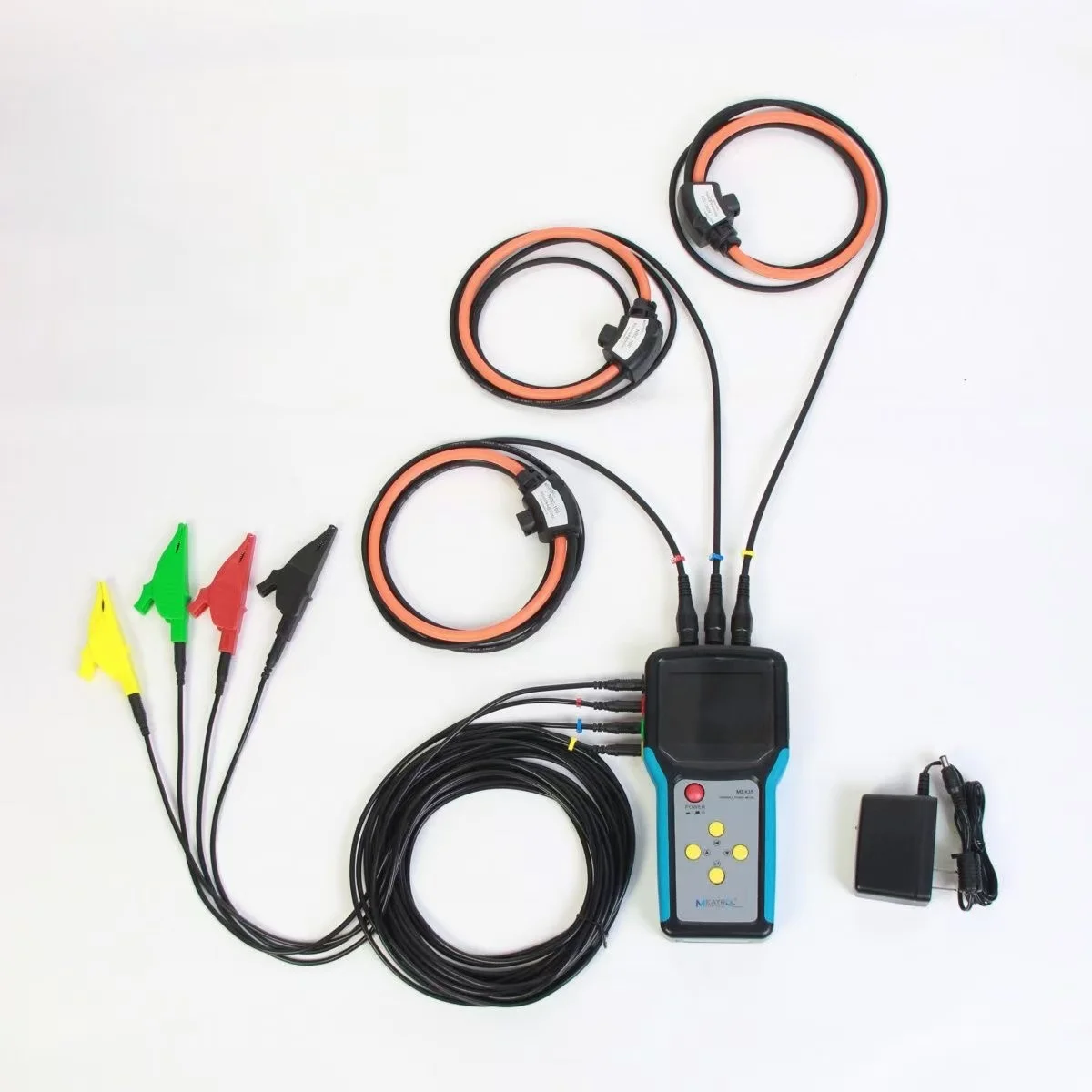 ME435 Handheld 32GB Data logger Electrical Power meter ROGOWSKI COIL 3 ...