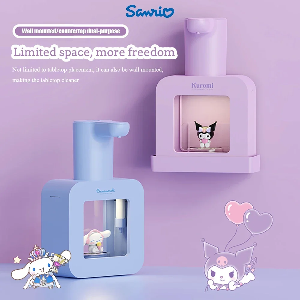 Cute-Sanrio-Automatic-Hand-Sanitizer-Dispenser-Cinnamoroll-Kuromi-400ml ...