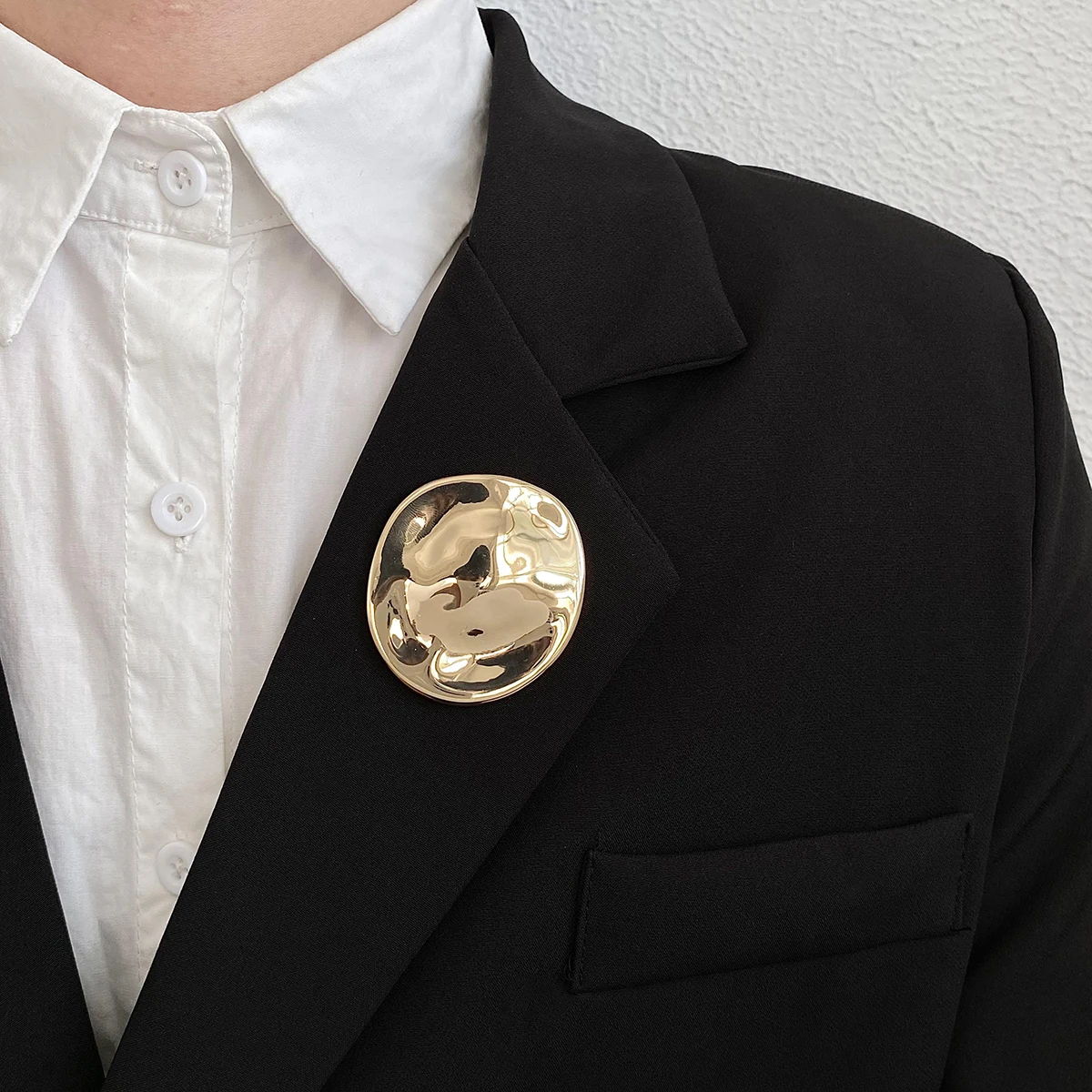 Broche-geom-trico-minimalista-para-mulheres-e-homens-textura-met-lica ...