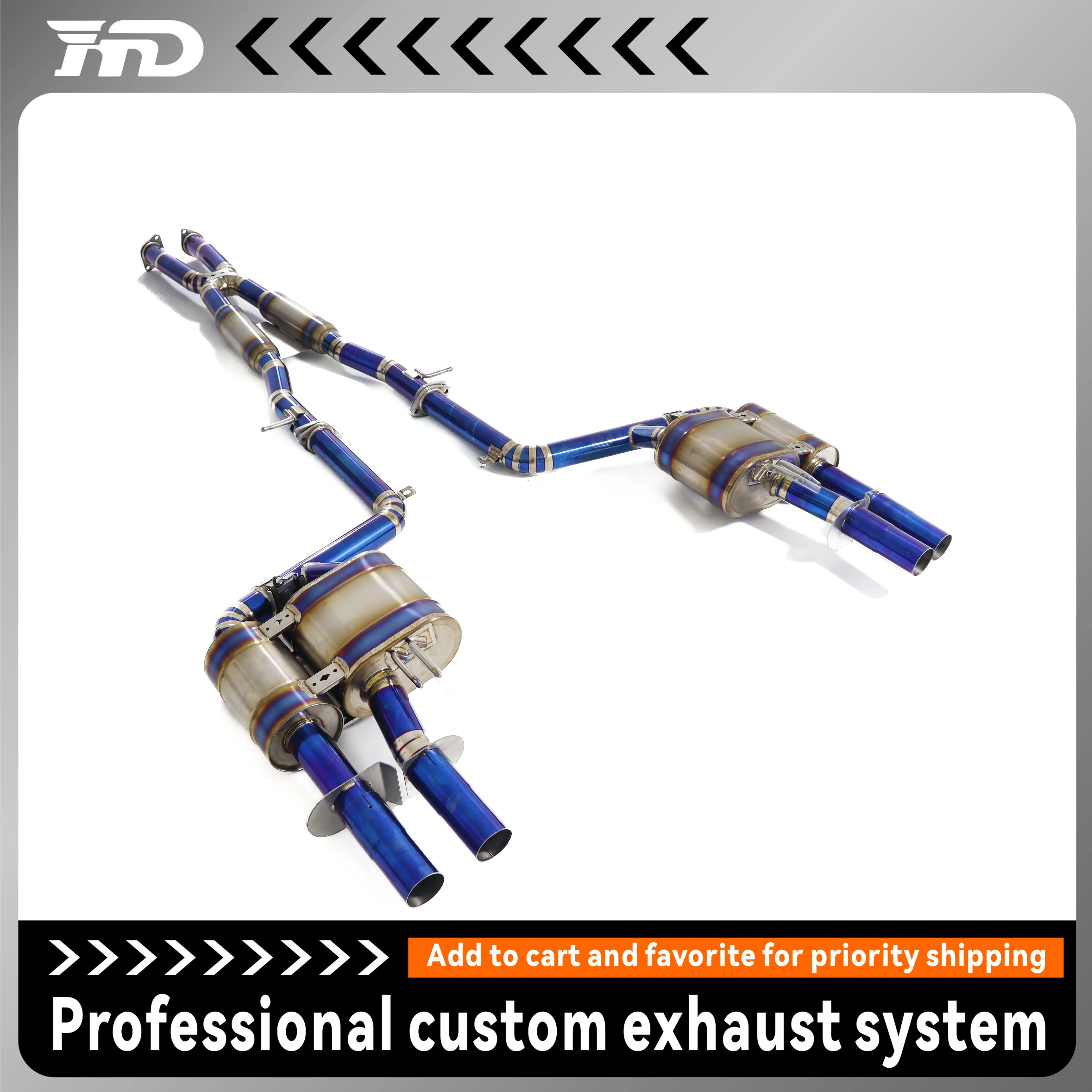 HMD Performance Racing TC4 Exhaust for Kia Stinger 3.3T 2018 ...