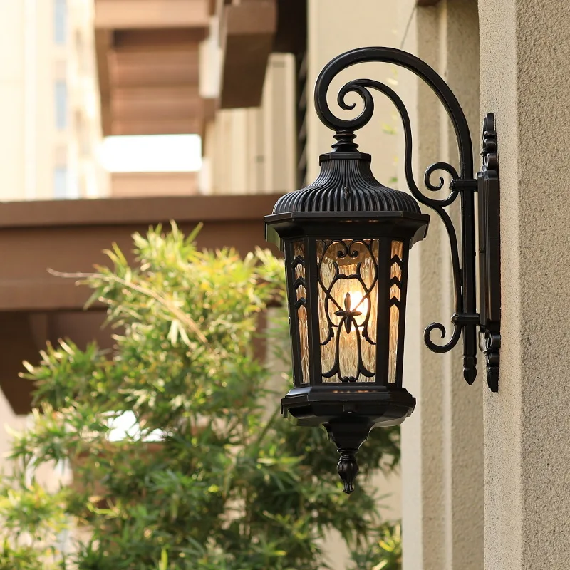 Retro-Outdoor-Wall-Lights-Europe-Luxury-Villa-Sconce-Lamp-Waterproof ...