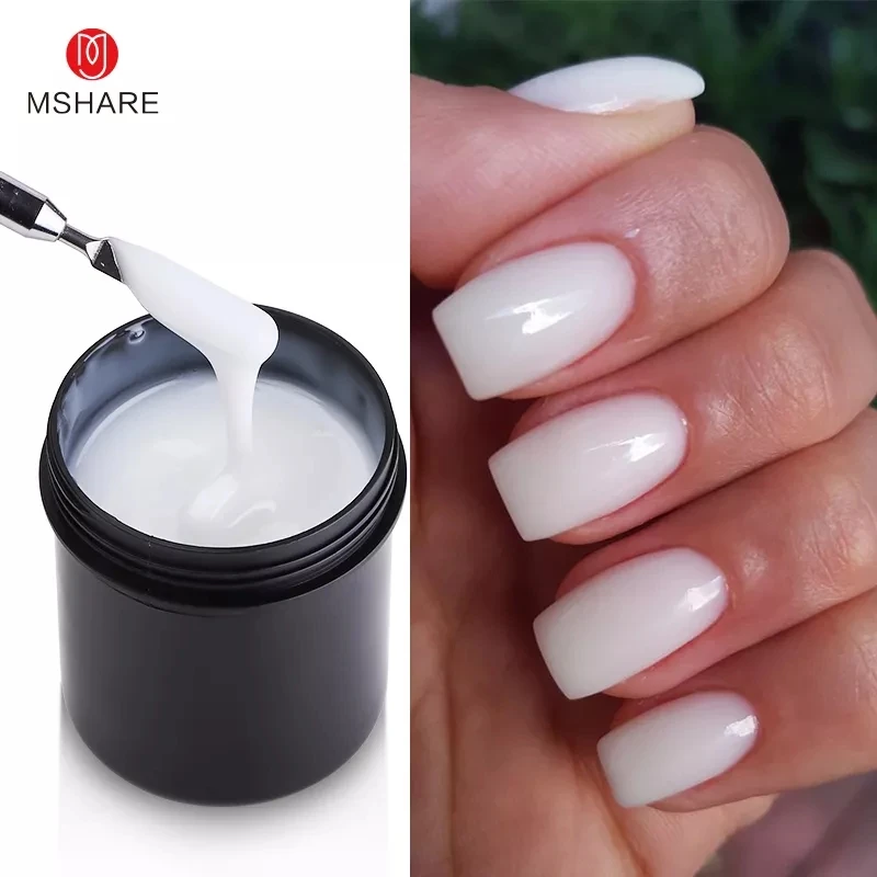 Mshare Milky White Self Leveling Gel Camouflage Encapsulated For Nail ...
