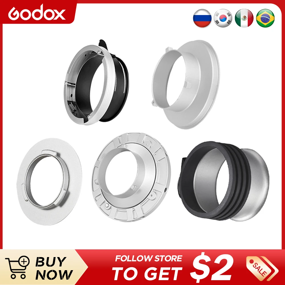 Godox-Bowens-Mount-Softbox-Speed-Ring-Adapter-Universal-Mount-To-Bowens ...