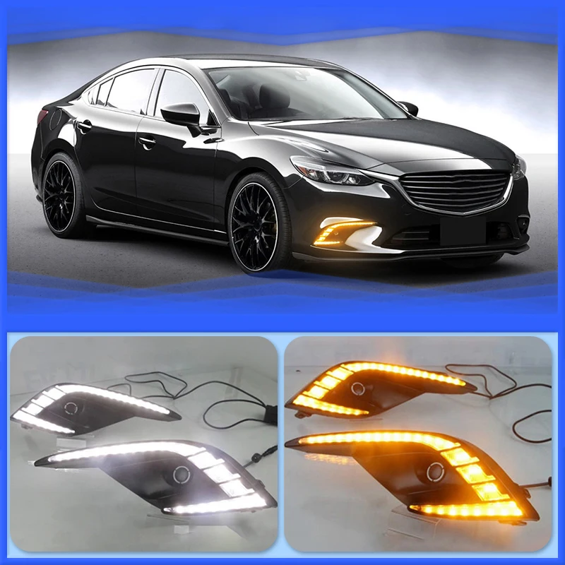 2Pcs LED For Mazda 6 Atenza 2016 2017 2018 Daytime Running Light LED ...