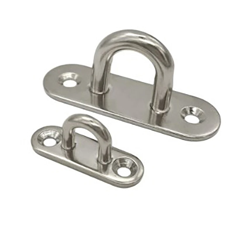 M5-6-8-Hook-Eye-Plate-Heavy-Oblong-Duty-Steel-Stainless-Pad-Mount-Wall ...