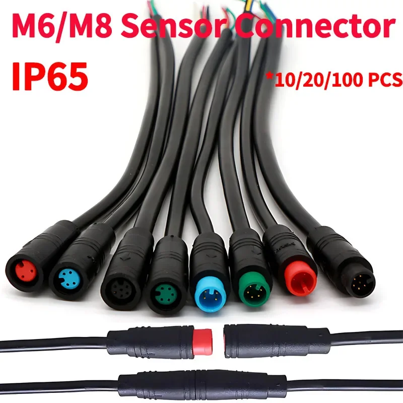 5/20/100 PCS Waterproof M6 M8 Julet Sensor Male Female Ebike Display ...
