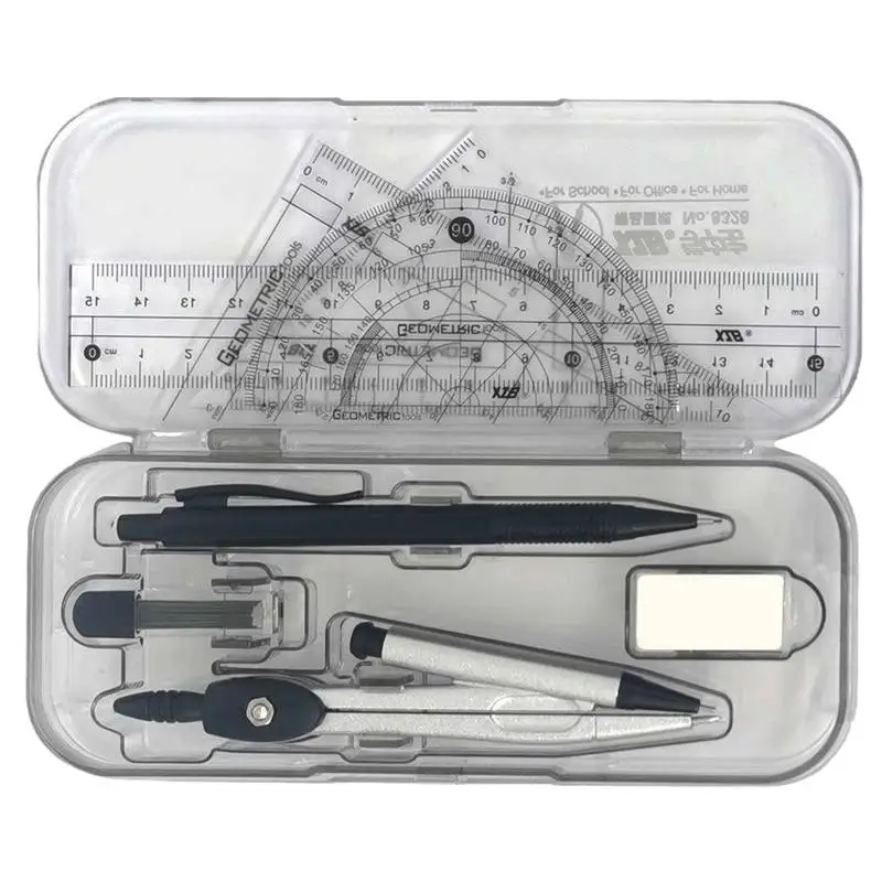 Compass-and-Protractor-Set-10X-Math-Geometry-Kit-Protractor-Kit-with ...