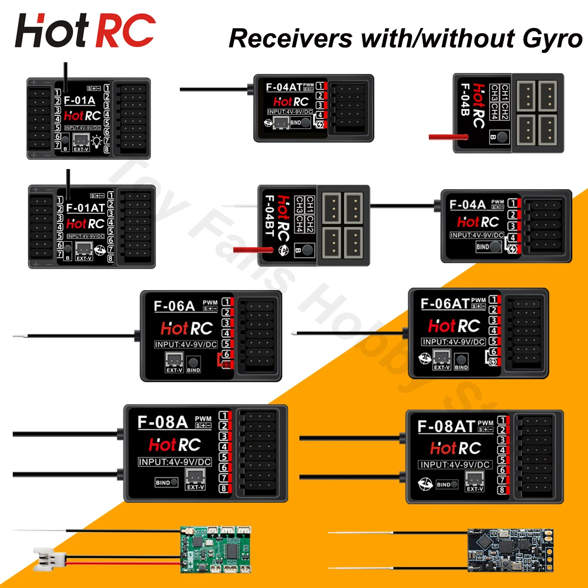 HOTRC-2-4Ghz-Receivers-F-04A-F-06AT-with-Without-Gyro-Light-Control-for ...
