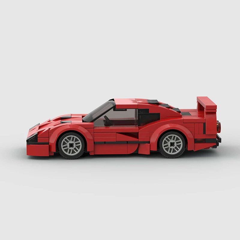 New Urban Racing Ferraried F40 Car Model Blocks MOC City Speed Vehicle ...