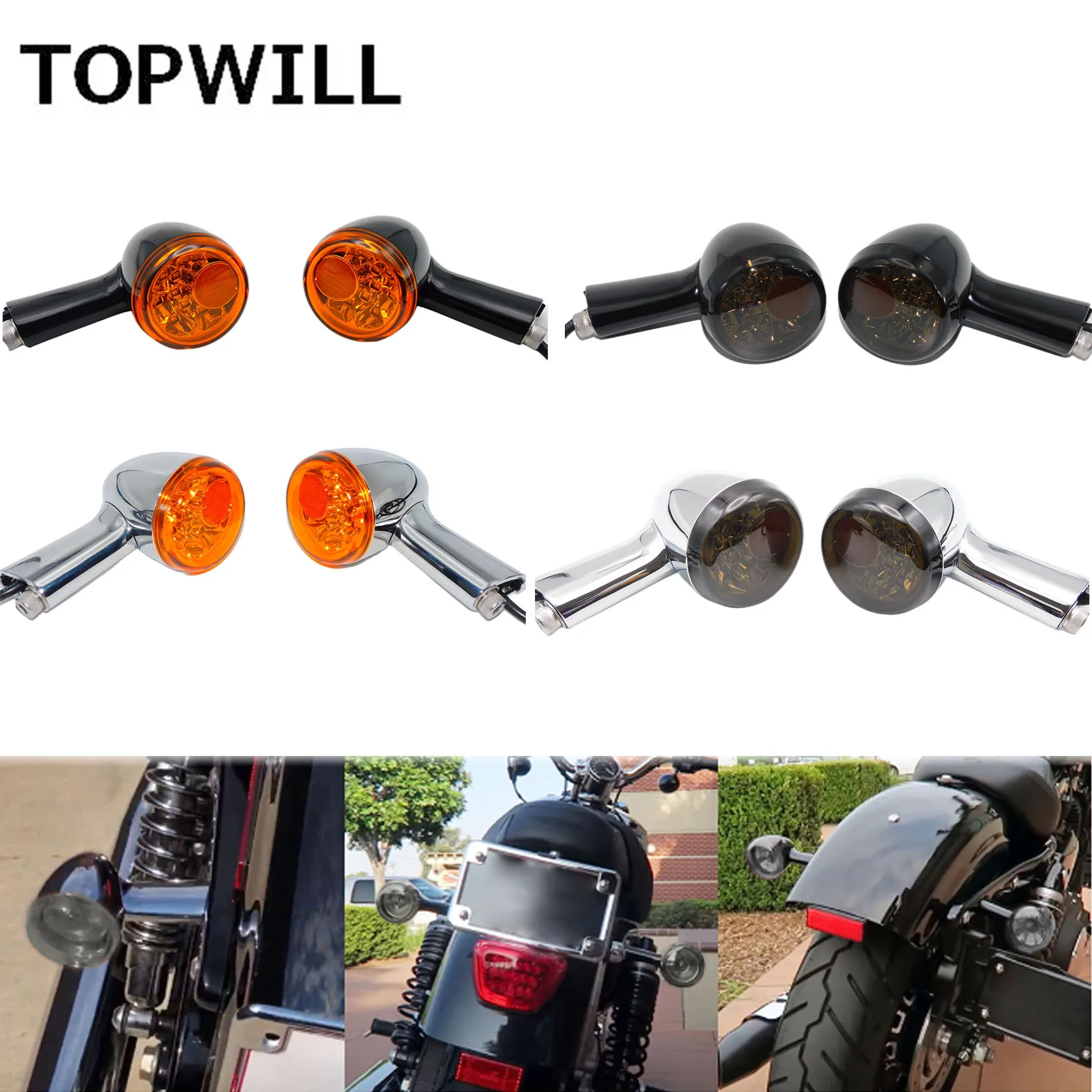 Motorcycle-Rear-Turn-Signals-Indicators-LED-Brake-Lights-For-Harley-Sportster-883-Iron-XL1200 ...