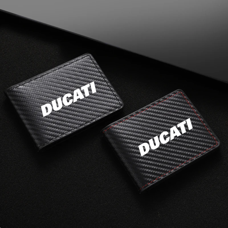 Carbon-Fiber-Motorcycle-License-Plate-Bag-Credit-Card-Holder-For-Ducati ...