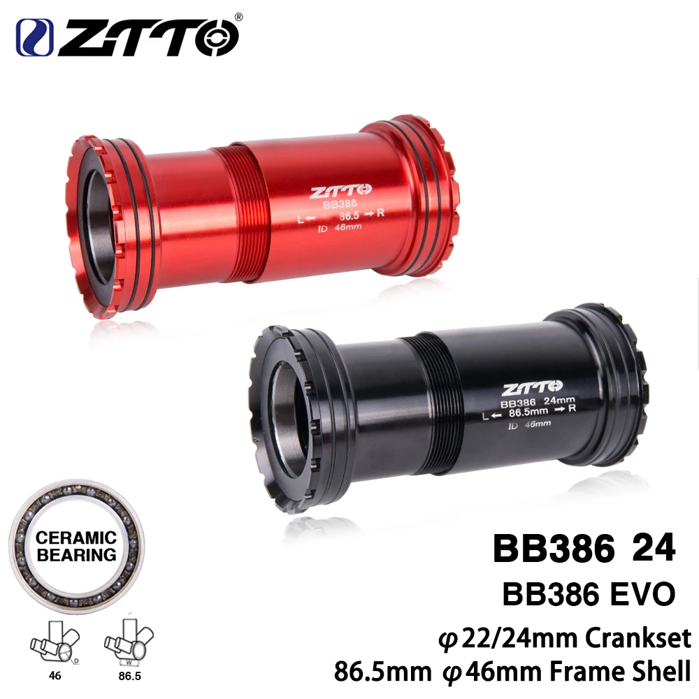 ZTTO-MTB-Bike-BB386-EVO-24-Bottom-Bracket-Ceramic-Bearing-PressFit-BB ...