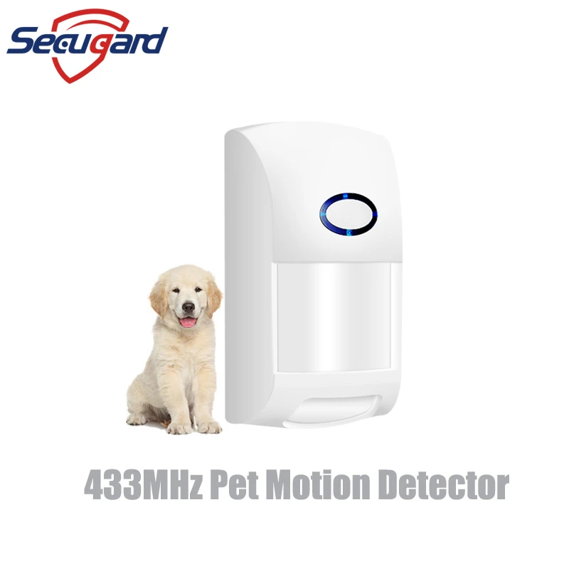 433mhz Motion Sensor Wireless 25kg Pet Detector Immune Animal Indoor ...