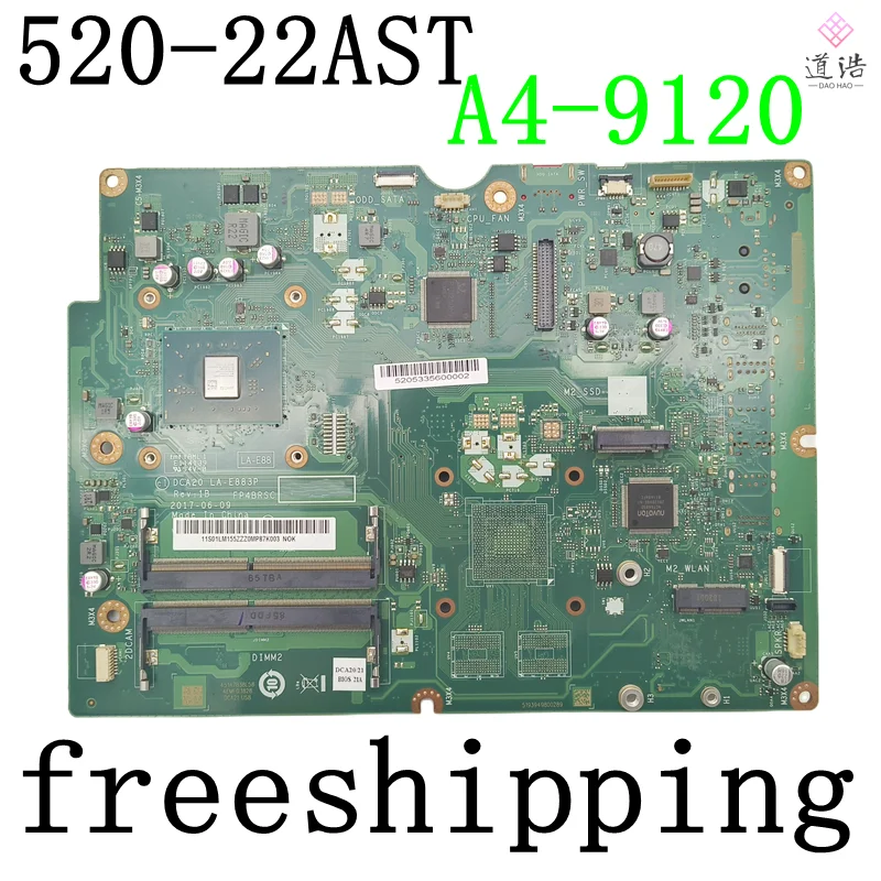 LA-E883P For Lenovo 520-22AST AIO Motherboard DCA20 A4-9120U CPU DDR4 ...