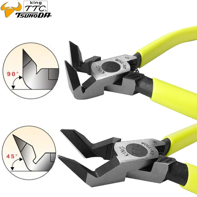 Japan King Ttc 6inch An-150a 45 Or An-150b 90 Degree Curved Blade Plastic Nippers Diagonal ...