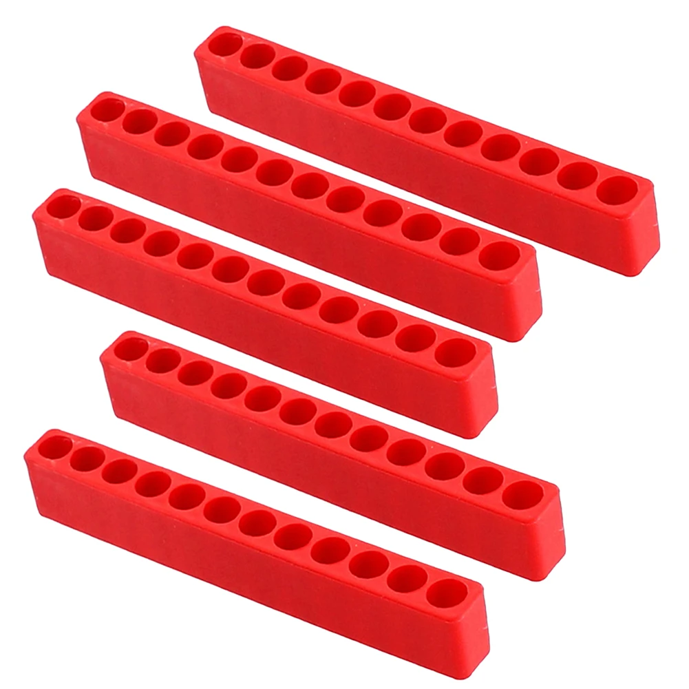 5pcs-12-Holes-Hex-Bit-Organizer-Plastic-Screwdriver-Bit-Holder-Drill ...