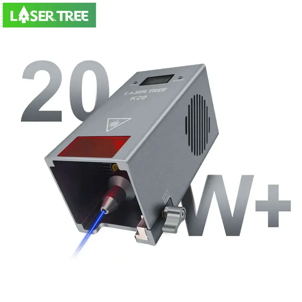 LASER-TREE-K20-20W-Optical-Power-Laser-Module-with-Air-Assist-TTL-Blue ...
