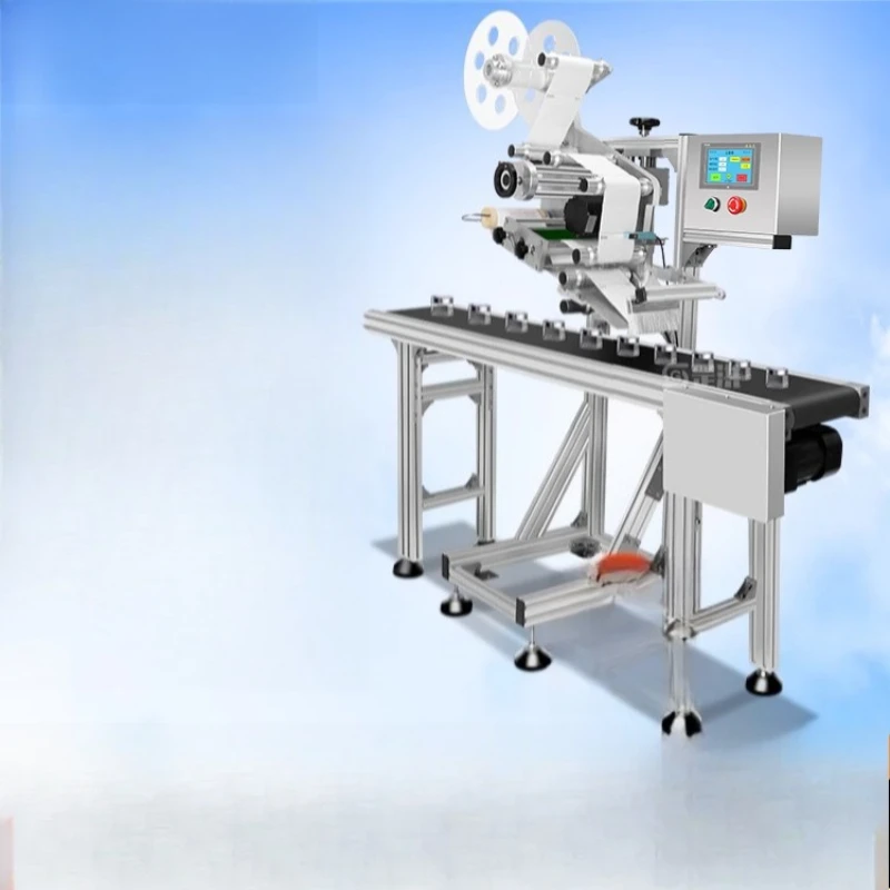 Automatic self-adhesive labeling machine assembly line packaging bag ...