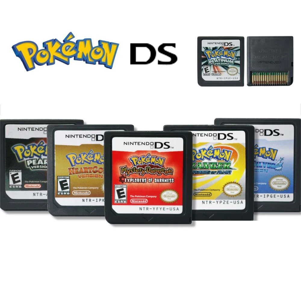 Pokemon-DS-Games-Cards-Explorers-of-Darkness-Explorers-of-Time-Ranger ...