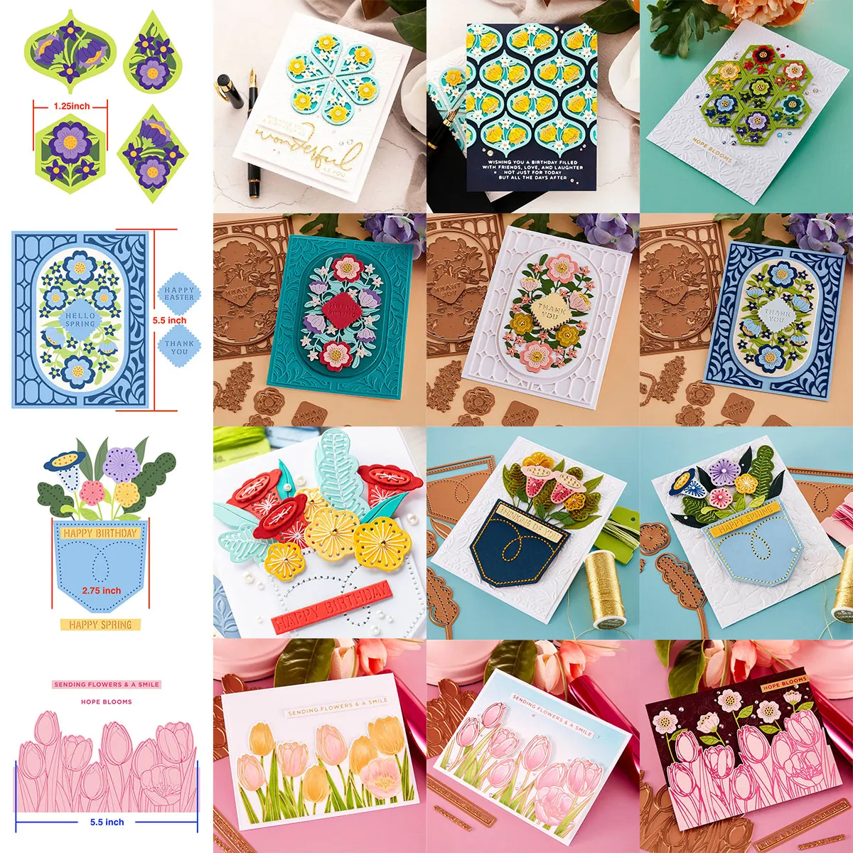 Metal-Cutting-Dies-flower-stitch-Dies-2023-For-Scrapbooking-DIY-New ...