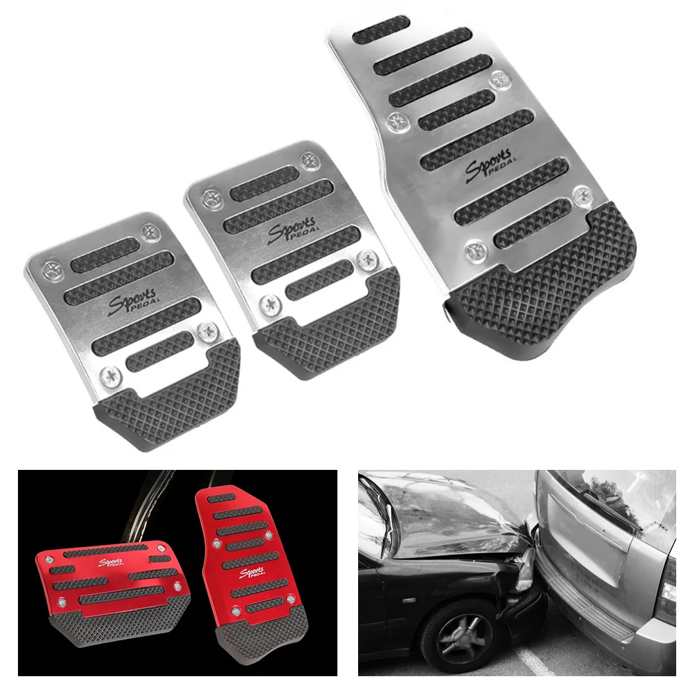 Car-Pedal-Cover-Set-Kit-Manual-Gear-Wear-resistant-Aluminum-Manual ...