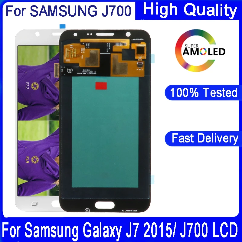 5.5 "para samsung galaxy j7 2015 j700 lcd j700f j700m j700h display ...