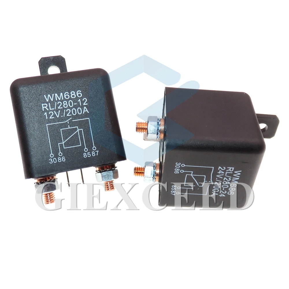 Car Relay 12V 48V DC 200A Car Truck Motor Automotive Switch Car Relay ...