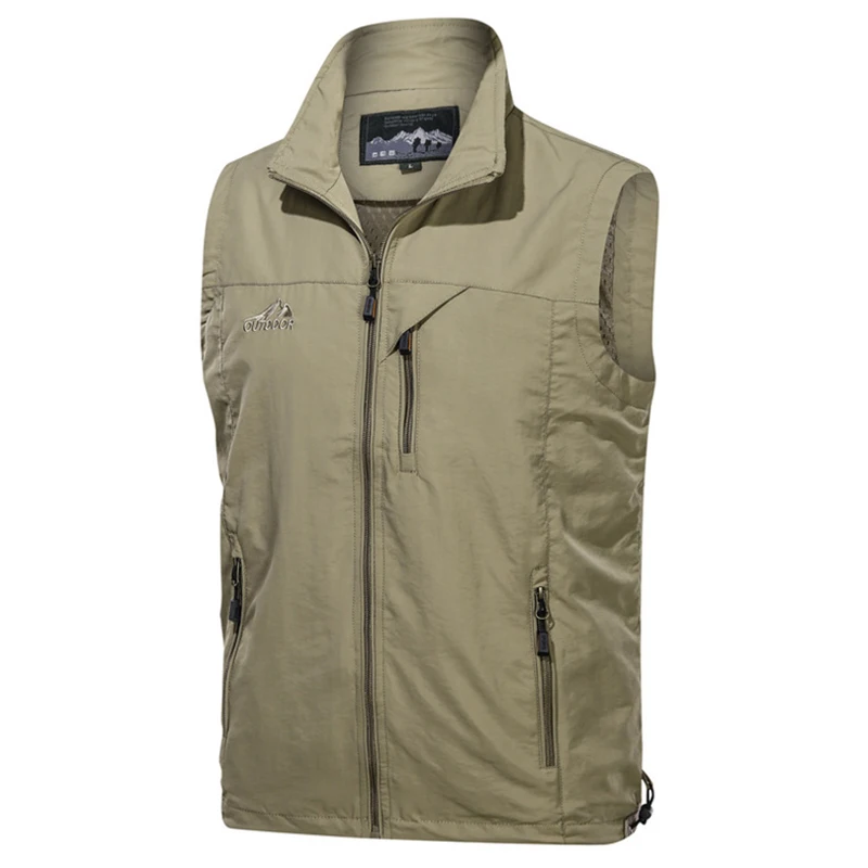 Ao ar livre dos homens coletes 2022 primavera multi bolsos caminhadas ...