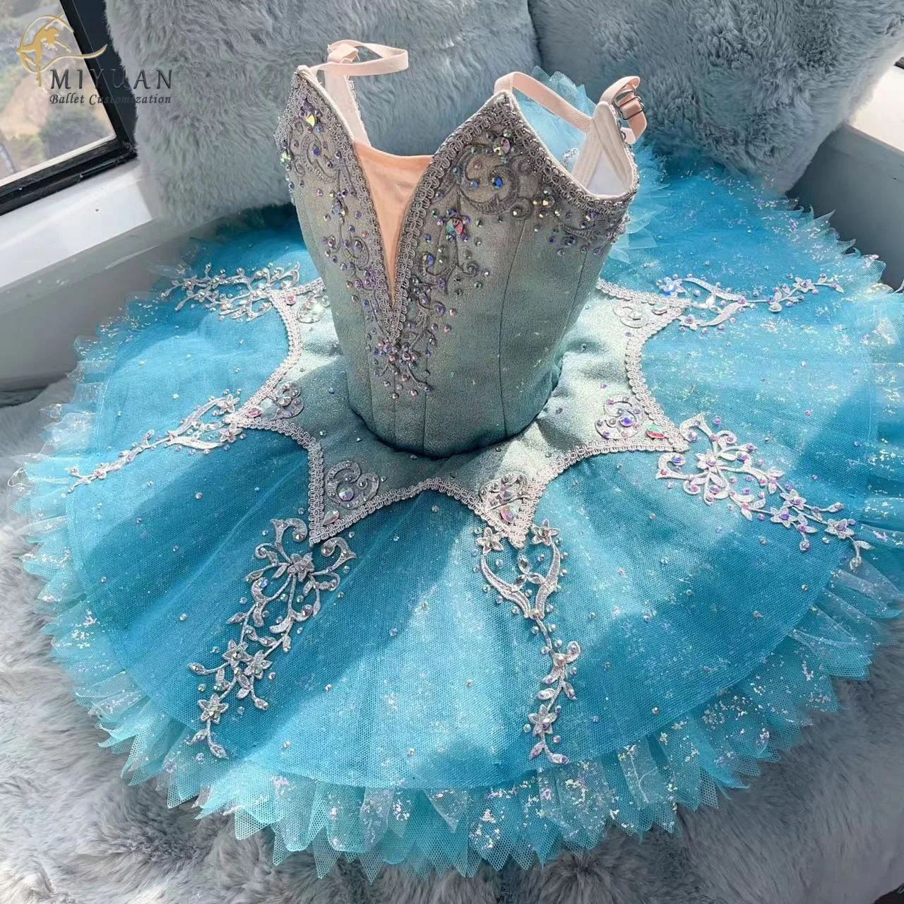 2024-Blue-bird-Silver-Fairy-Pagita-Variations-tutu-high-end ...