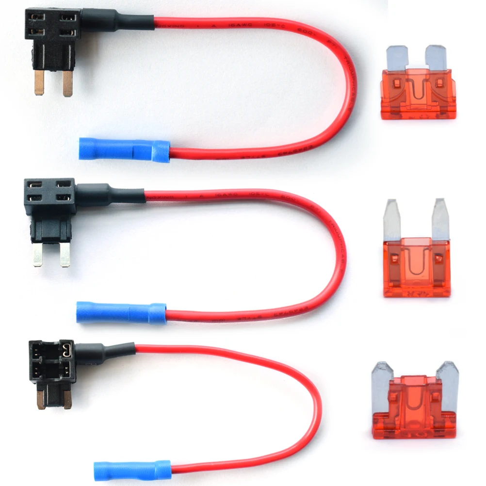 12V-Small-Medium-Car-Fuse-Add-a-circuit-TAP-Adapter-Holder-Micro-Mini ...