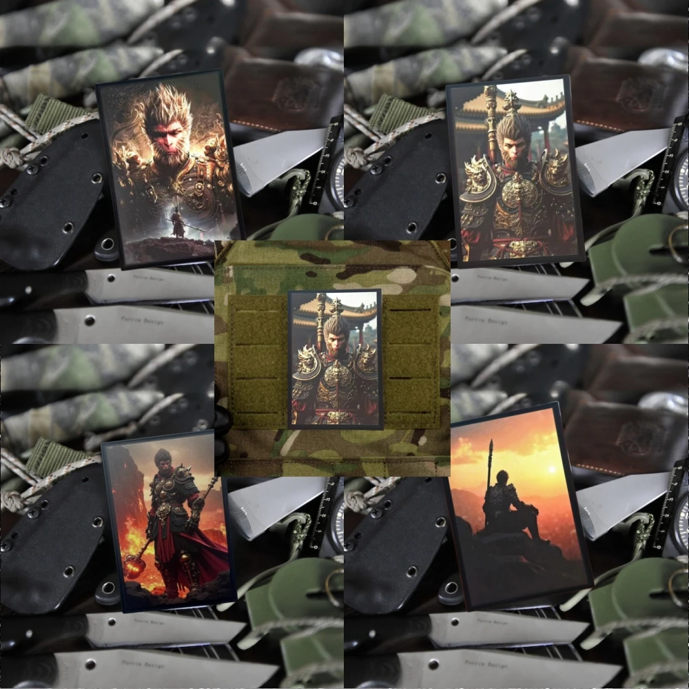 Game-Morale-Badge-Black-Myth-Wukong-PVC-Patch-Tactical-Monkey-King ...