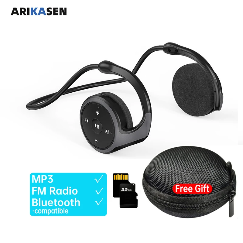 Wireless-Headphones-Bluetooth-MP3-Player-Headsets-FM-Radio-On-Ear ...