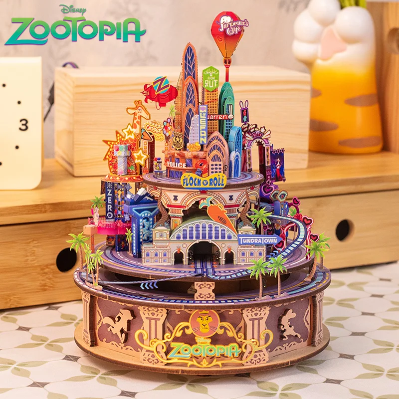 Disney-Zootopia-Octopus-Box-3D-Solid-Puzzle-Wooden-Assembly-Toy ...