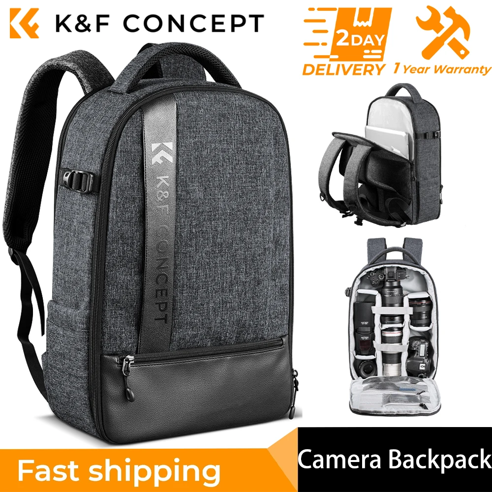 K-F-Concept-Sac-dos-pour-appareil-photo-professionnel-sac-de-photographie-tanche-de-grande ...