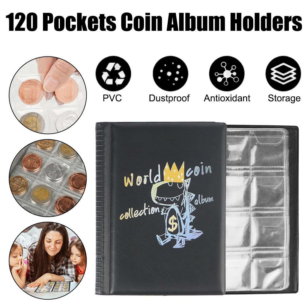 Mini Penny Coin Storage Bag Coin Album Book Collecting Money Organizer ...