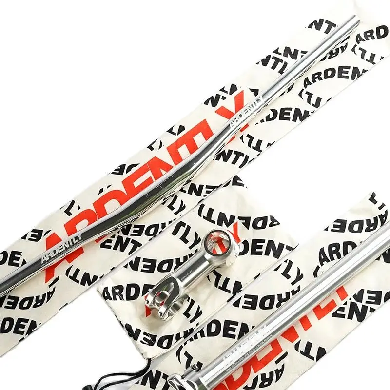 Ardently-Bike-Handlebar-Silver-31-8MM-Bicycle-Rise-Flat-Handle-Bar ...