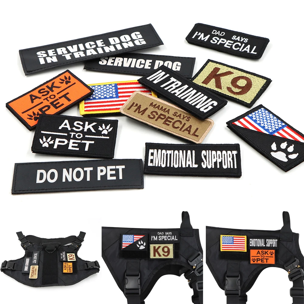K9-Tactical-Patch-Bundle-For-Dog-Vest-Harness-Collar-Personalized ...