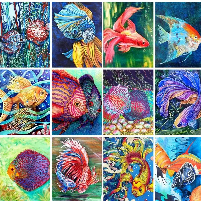 Colorful Fish Paintings
