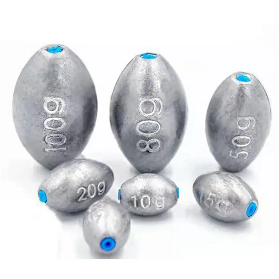 Fishing-Weights-Sinkers-3g-30g-Fishing-Olive-Shape-Rig-Sinker-Fishing ...