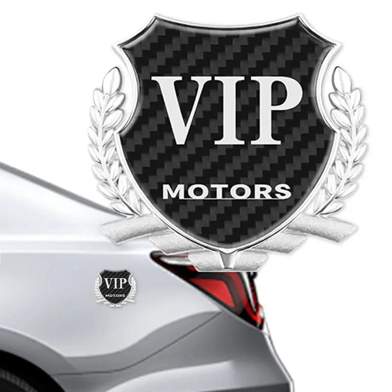 Metal-Auto-Badges-Auto-Body-Car-Decals-VIP-Letter-Design-Auto-Metal ...