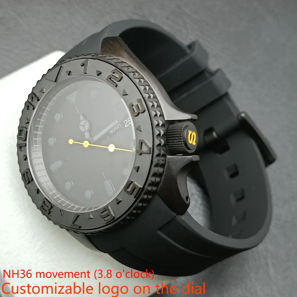 Nh35-36-Case-Stainless-Steel-Sapphire-Glass-NH36-Movement-Customizable ...