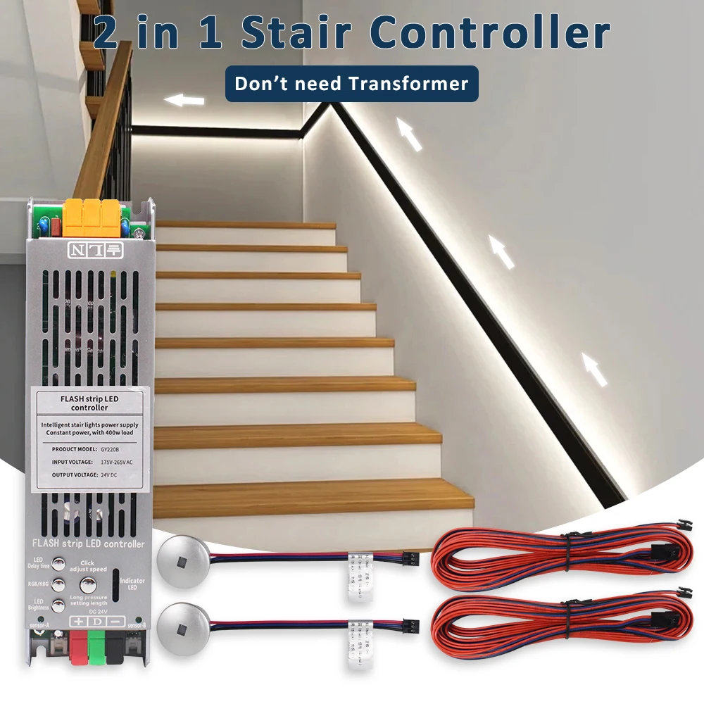 2in1-Stair-Light-Controller-with-Motion-Sensor-24v-400W-Delay-OFF-Staircase-Hallway-Lighting ...