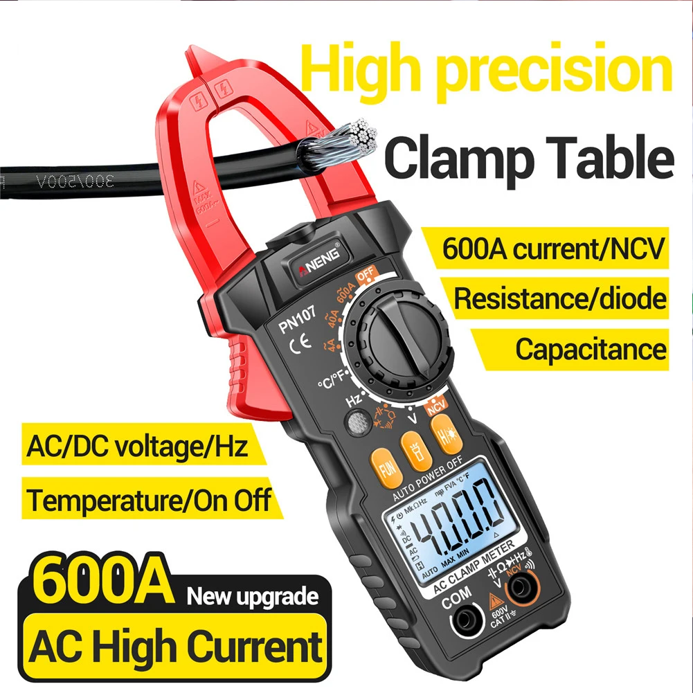 ANENG-PN107-Digital-Clamp-Meter-AC-DC-Voltage-Temperature-Test ...