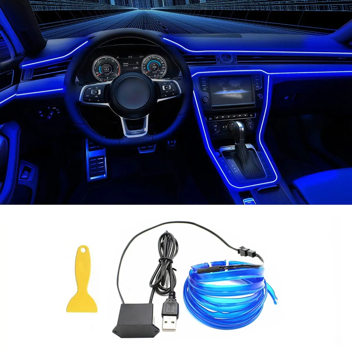 “5M Car LED Neon Strip Light” – Exotic Car Accessories