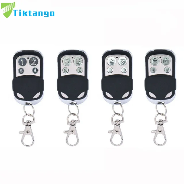 Tiktango Univerzális 4 Gomb Garázs Ajtó Nyitó Távirányító 433Mhz Klón Rögzített Tanulási Kód A ...