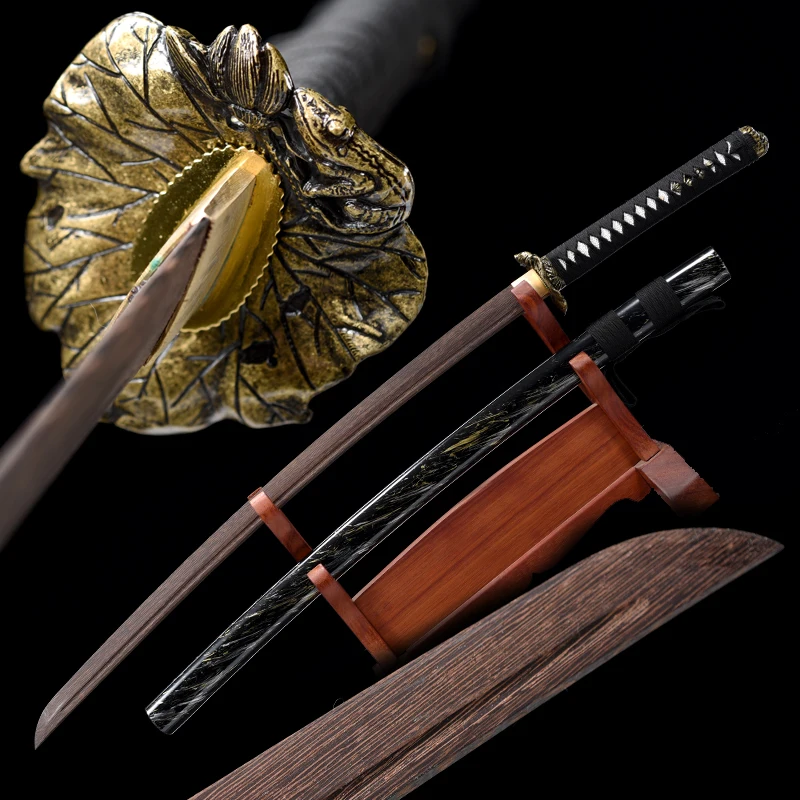 Japanese-Samurai-Sword-Real-Rosewood-Blade-Ready-For-Training-Handmade ...