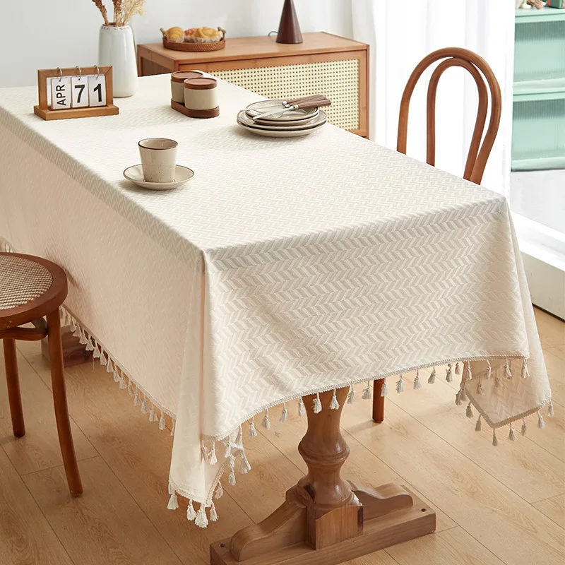 New Japanese Vintage Country Style Tablecloth, Rectangular Dustproof ...